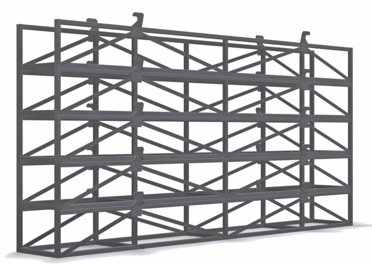 Long material storage from Bartels, steel bar storage, remnants