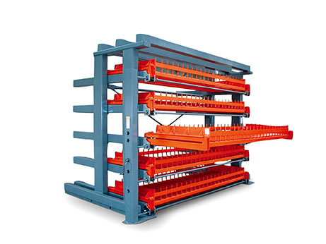 Roll-Out Rack - Extractable cantilever shelves for long goods