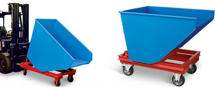 Self-tipping skip - a classic with many facets.